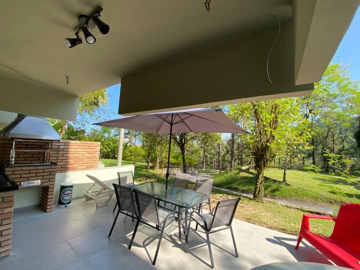 Casa De Praia Com Alma Do Campo, Celebre A Vida! - Guarujá