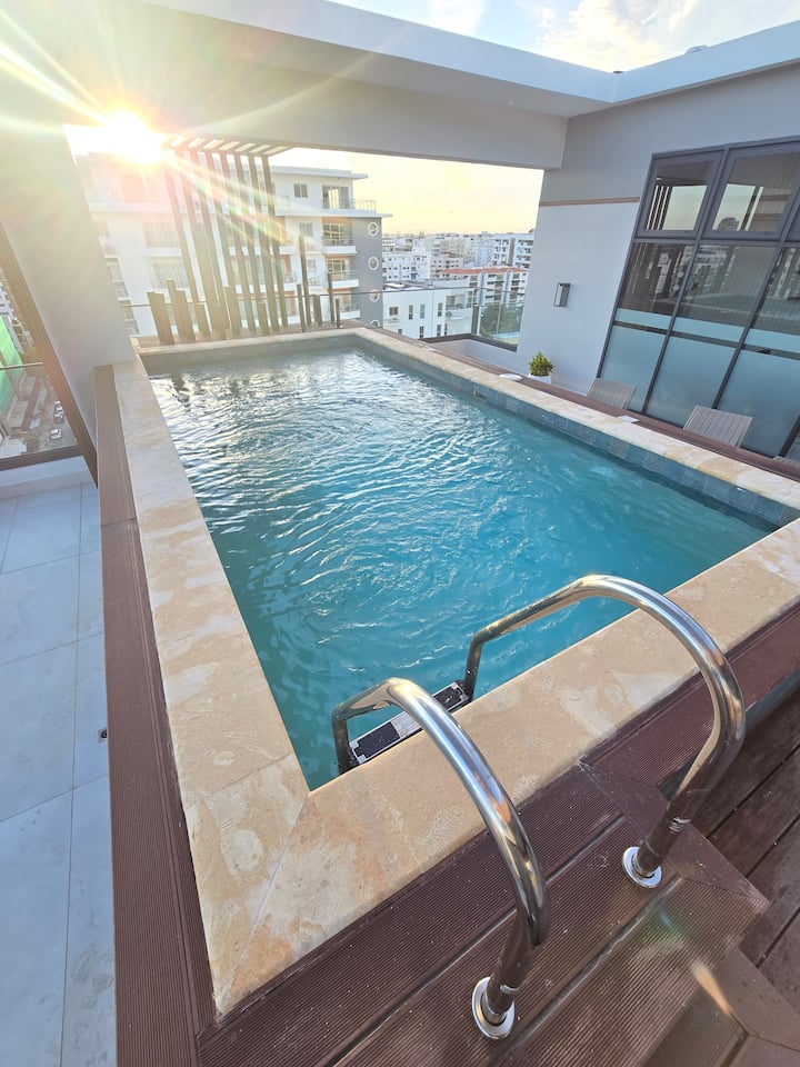 Vip Central Con Piscina, Gym, Vista Al Oceano. 2hb - Santo Domingo, Dominican Republic
