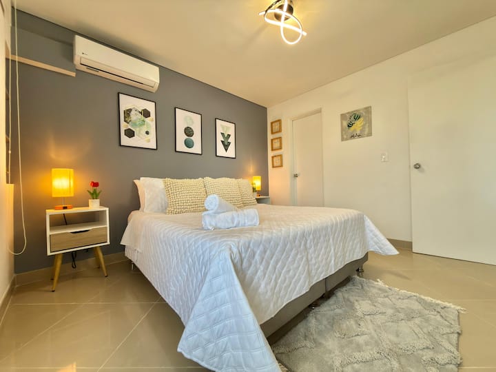 Apartamento Deluxe 1b Aire, Piscina, Vista Al Lago - Cartagena