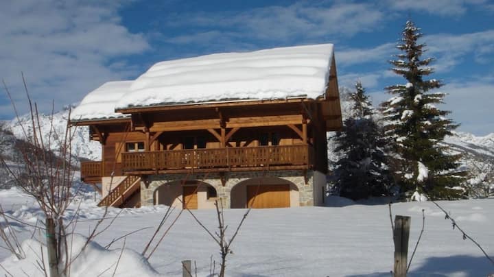 Chalet Privée Sur Les Pistes - 12 Personnes -1400m - Puy-Saint-Vincent