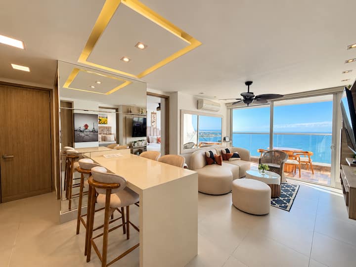Panoramic Sea View | 4 Bedrooms | 38th Floor - Cartagena