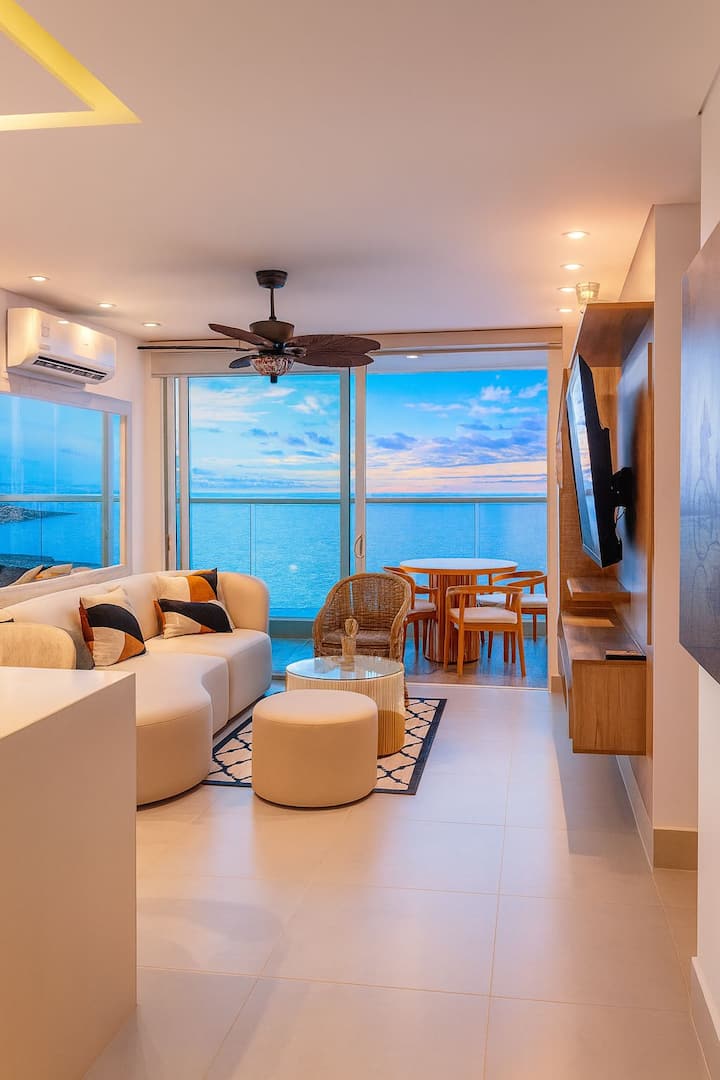 Piso 38 | Vista Al Mar Y Ubicación Ideal | 4 Hab. - Cartagena