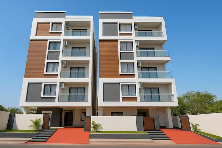 Quiet Comfort Flat-nr Towipro Circle&us Consulate - Hyderabad