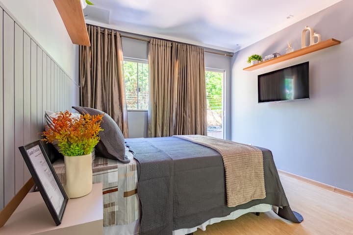 Apto C/ar E Varanda - 5 Min Do Aeroporto - Brasilia