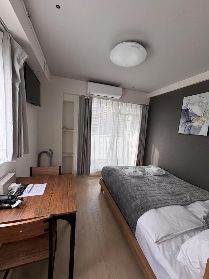 難波駅徒歩5分｜plyマンション｜バス・キッチン・洗濯機完備の快適滞在 - Japan