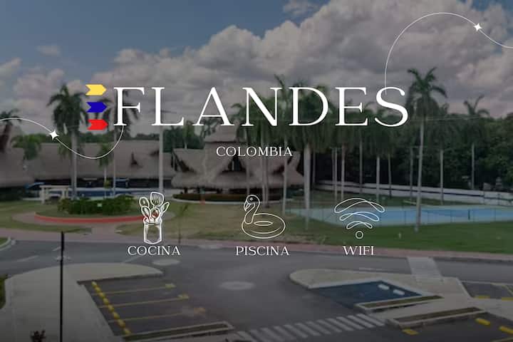 Cozy Apt+pool+wifi+kitchen+tv+parking+bbq @Flandes - Girardot
