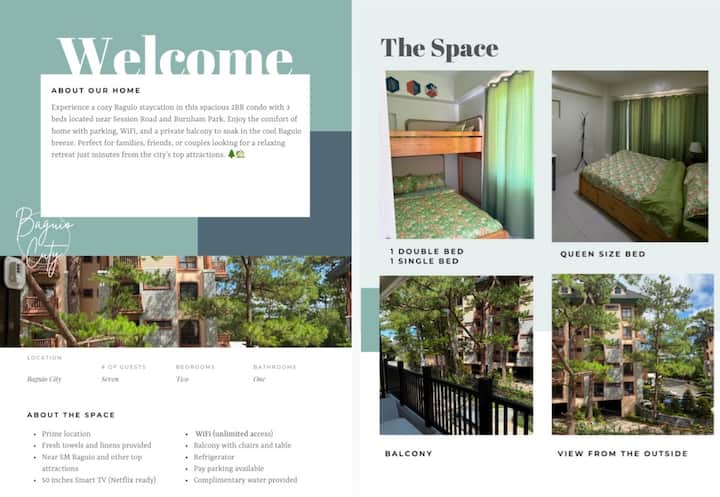 2br Condo W/ Balcony • Near Sm Baguio - Baguio