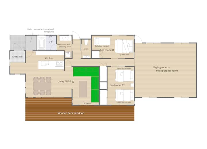 Minamiuonuma/echigo Yuzawa/private150㎡/5ppl+/4bed - Minamiuonuma