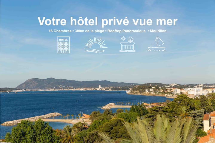 Hôtel Privatisé 8/16ch Toulon Bord De Mer -Rooftop - Saint-Mandrier-sur-Mer