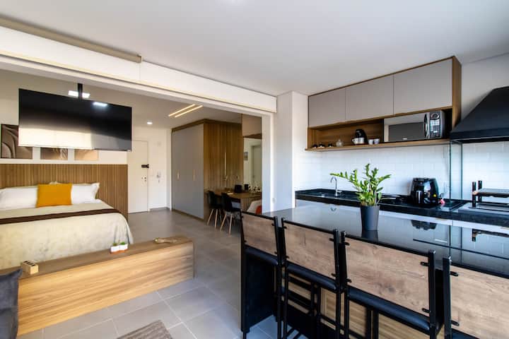 Horizon Studio 05113 · Piscina+vaga+7km Gru Aiport - Guarulhos