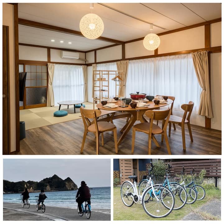 松部港へ徒歩30秒｜勝浦観光と海遊びの拠点｜自転車無料｜鵜原理想郷・勝浦海中公園近く｜碧海aomi｜ - 가쓰우라시