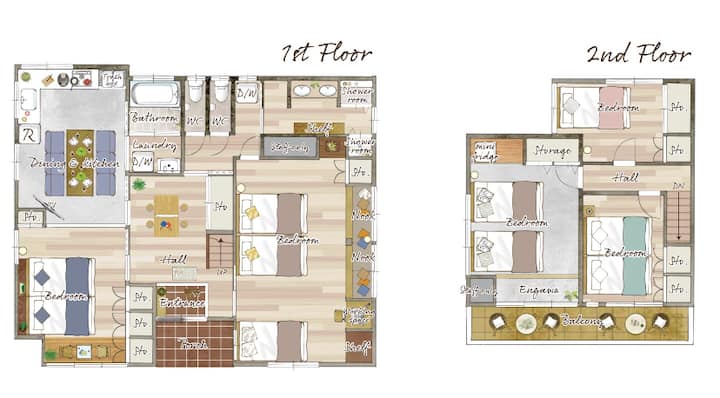 2km To Messe /10beds/15ppl/5br/direct To Akihabara - Chiba