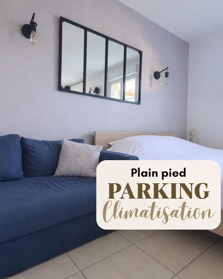 Studio Clim & Parking | Proche Thermes & Gare - Jonzac
