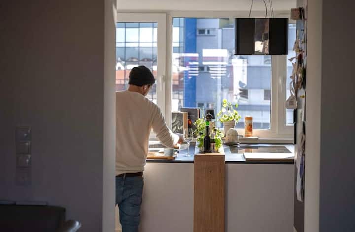 Modern Urban Apartment With Rooftop Terrace - Viena