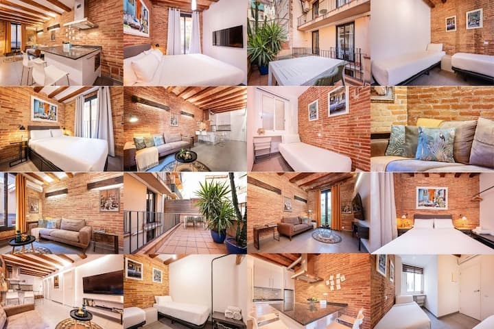 Nice 6-bedroom Groupflat In Lively Poble-sec 12ppl - Barcelone