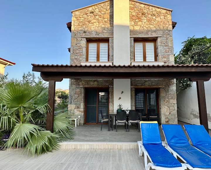 Datça Merkezde 3+1 Dubleks Villa Ev Yazlık - Datça