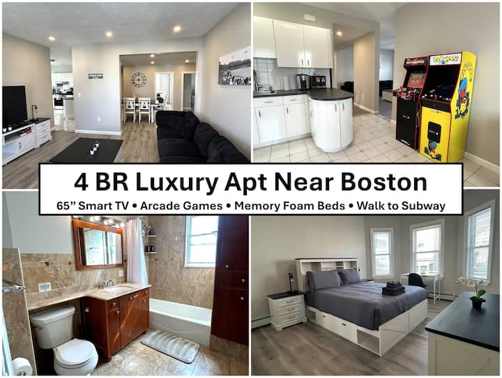 Massive 4br Luxury Stay • Boston, Cambridge, Salem - 몰든
