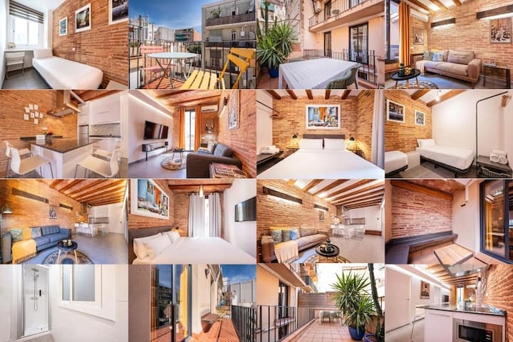 Fab 8-bedroom Groupflat For 16ppl In Poble-sec! - Barcelona
