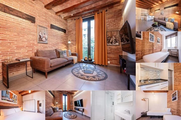 Confortable Groupflat Poble-sec 8 Ch. Max. 16 Pers - Barcelone