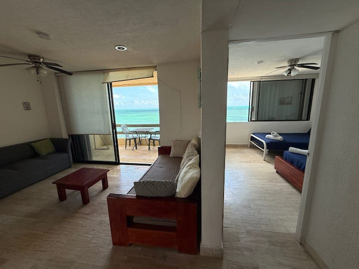 Incrieble Departamento Frente Al Mar 5 Min Ferry - Cancún