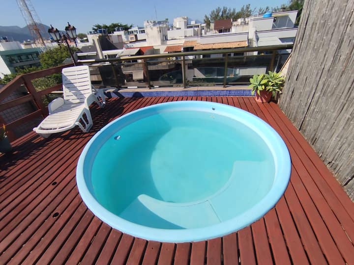 Cobertura C/ Piscina, Recreio 10min Da Praia! - Recreio