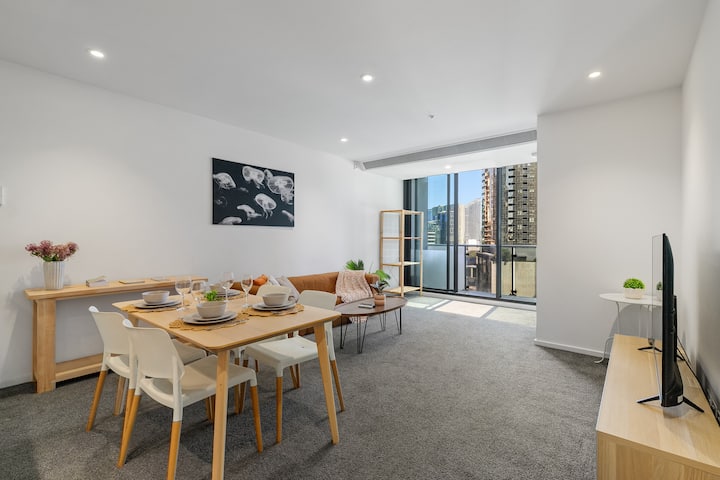 舒适2房公寓｜步行可达赌场 雅拉河 墨尔本市中心｜餐厅林立 生活方便｜免费停车｜健身房｜游泳池 - Melbourne