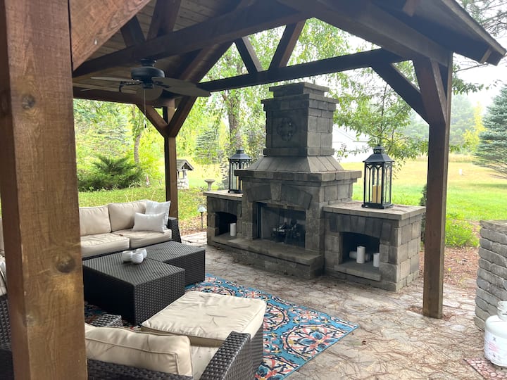 Modern Rustic Retreat, 9 Acres & Outdoor Fireplace - Mountain, WI