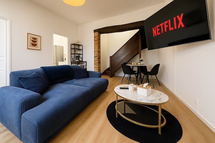 L’azur Duplex · Charme & ÉLégance Près De La Gare - Sens