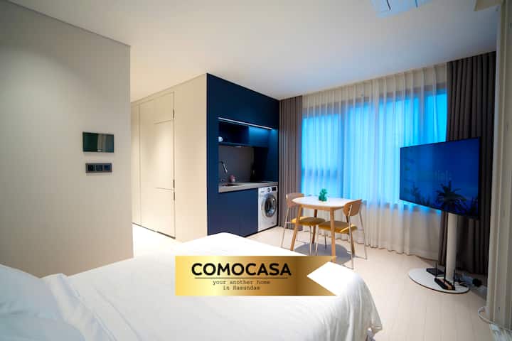 [꼬모까사] #해운대 #해수욕장3분 #원룸 #신축 #인피니티풀 #스파 #럭셔리 #무료주차 - Busan