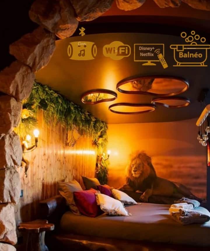 Hakuna.lodge,love Room & Balnéo, Disney à 10min - Serris