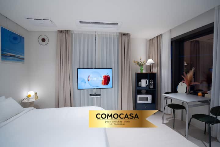 [꼬모까사] #해운대 #해수욕장3분 #원룸 #신축 #인피니티풀 #스파 #럭셔리 #무료주차 - South Korea