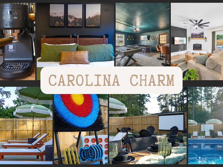 Carolina Charm | Pool | Jacuzzi | Game Room - Greer, SC