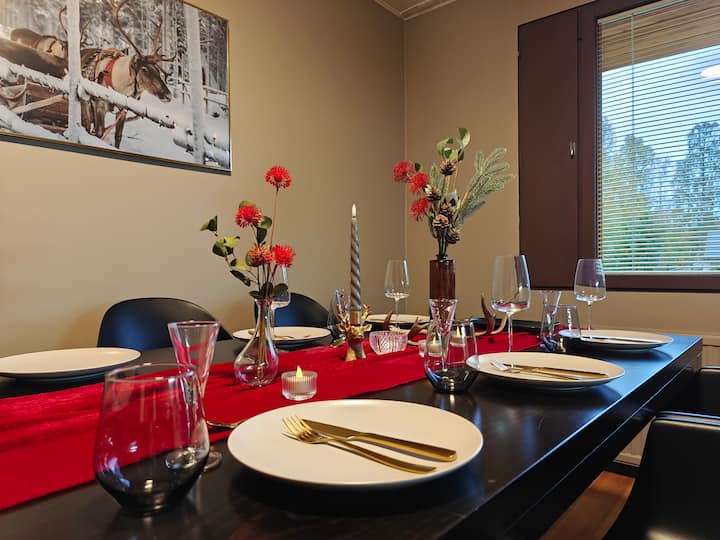 Villa Aurora Ounas - Jacuzzi, Sauna & 10 Beds - Rovaniemi