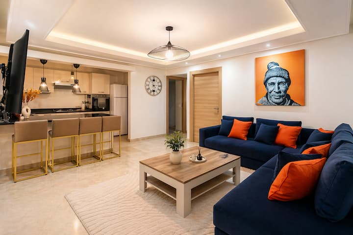 Stylish & Bright Retreat  Prime Gueliz Location - Marrakech