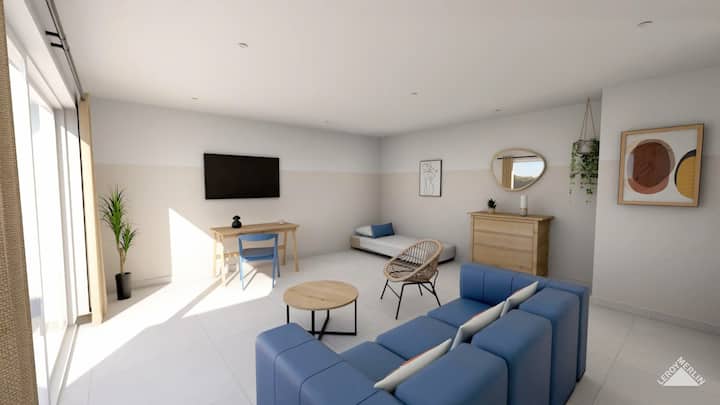 Appartement Confort - 2 Chambres - Parking Privé B - Saint-Florent