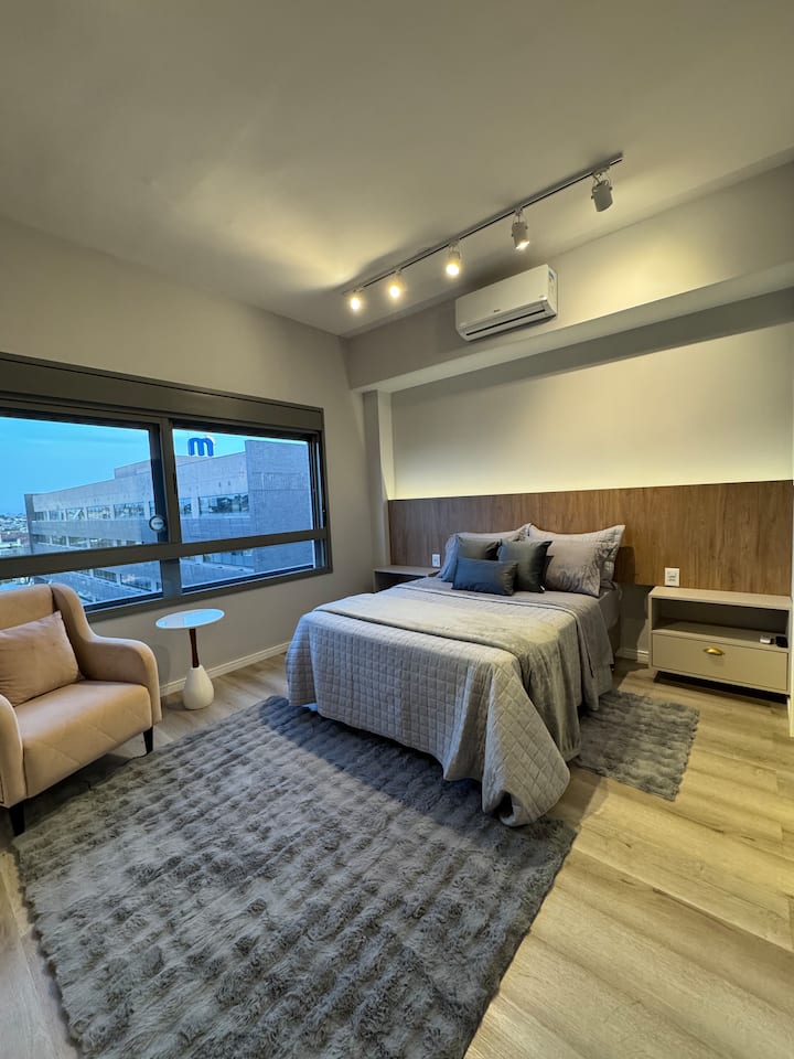 Loft Integrado Ao Shopping Com Piscina & Academia - Porto Alegre