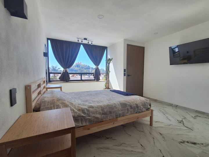 Recamara Con Vista A Piramide Y Baño Panoramico - San Pedro Cholula