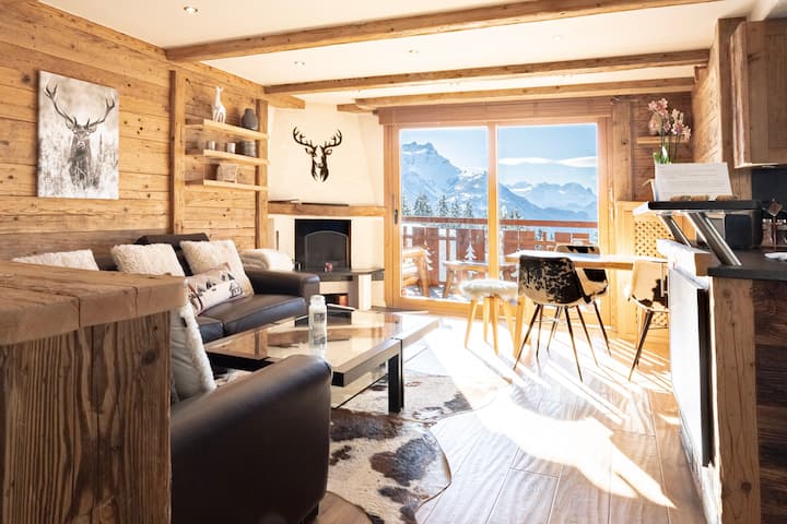 Cosy Et Alpin, Vue Sur Les Montagnes, 2 Chambres - Villars-sur-Ollon