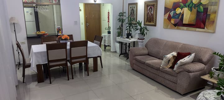 Apartamento 200 Metros Da Praia, Ambiente Familiar - Santos State
