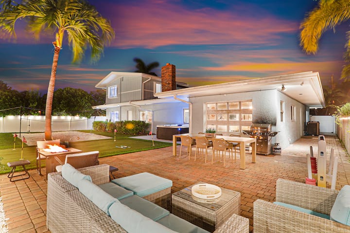 Luxury 6br Villa |Pool, Bbq, Gameroom & Near Beach - Pompano Beach, FL