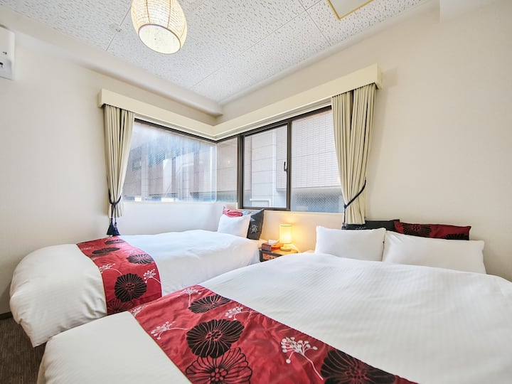 【205】ツイン・シャワー室（シングル1台、ダブル1台）／金沢城公園近く・観光地へのアクセス良好 - 金澤市