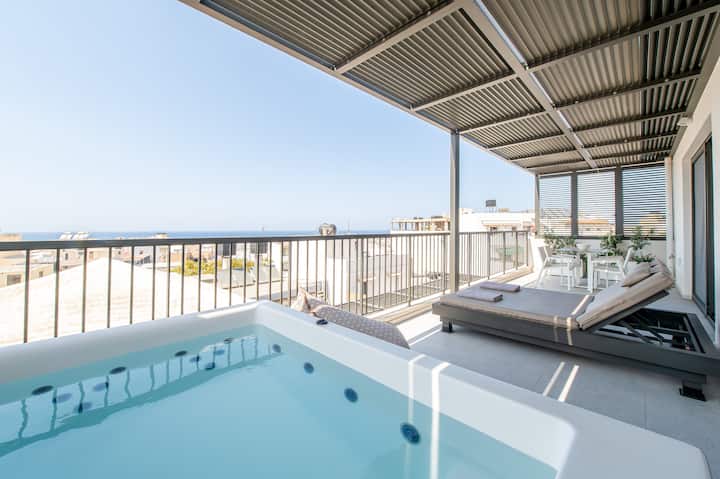 Porta-premium Suite Seaview Withoutdoor Jetted Tub - Heraklion