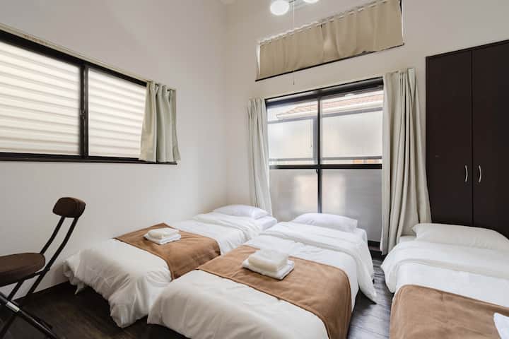 別府駅徒歩8分／天神駅20分／博多駅15分｜max5人／長期歓迎 - Fukuoka