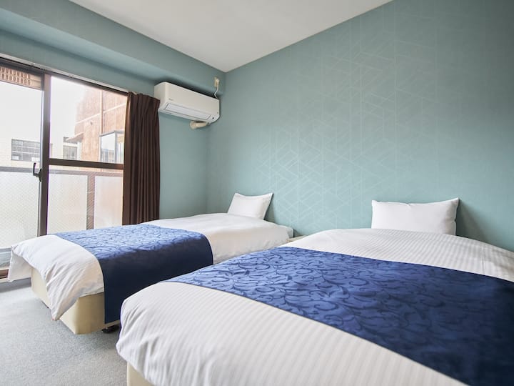 【403】ツインルーム・ユニットバス（シングルベッド2台）／金沢城公園近く・観光地へのアクセス良好 - Kanazawa