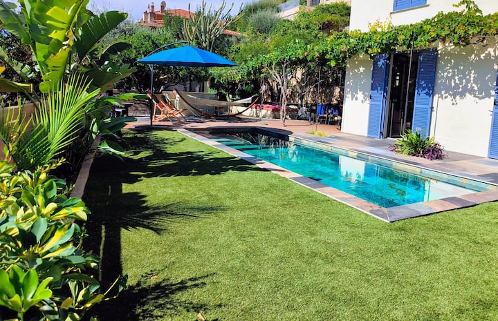 Villa De Charme Sur La Riviera Piscine/spa Vue Mer - 尼斯