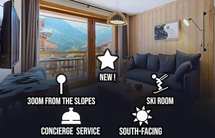 Nouveau – Terrasse Plein Sud, Parking, 300m Pistes - Champagny-en-Vanoise