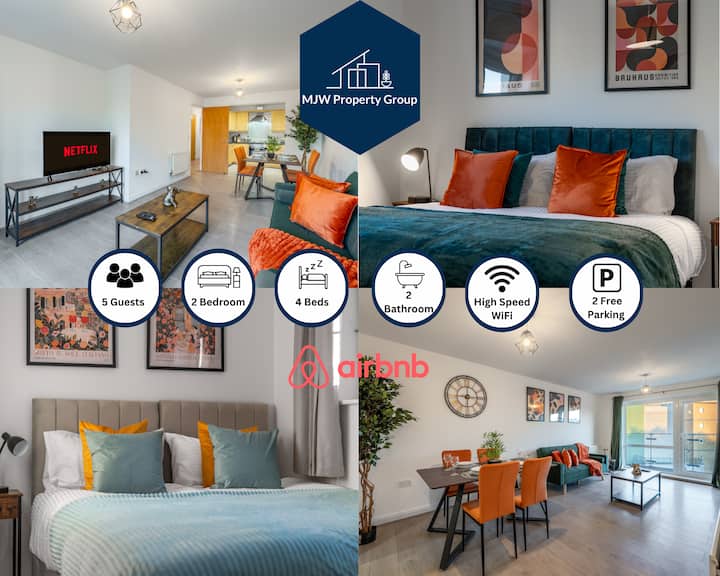Modern Comfort | 2br Flat For 5 | Central & Quite - St Albans