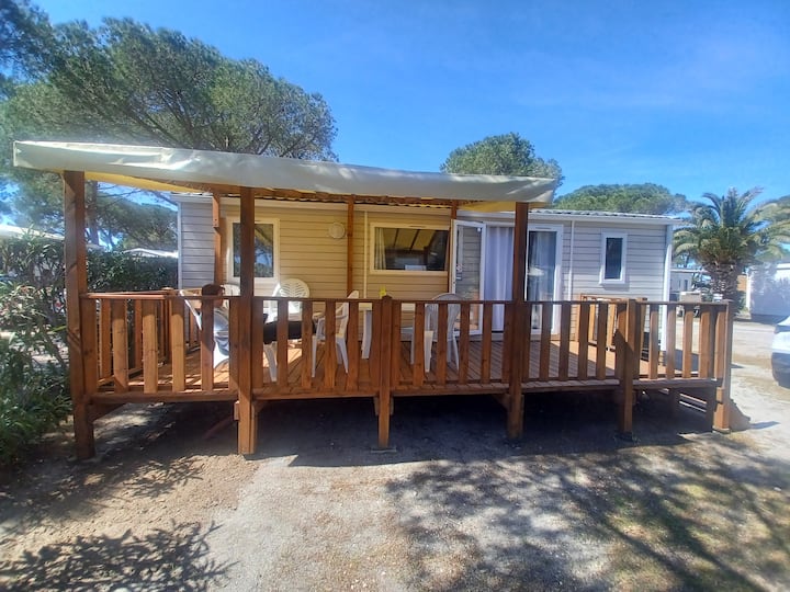 Mobil Home Climatisé 3 Chambres Dans Camping 4* - Le Barcarès