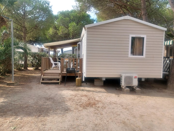Mobil Home 3 Chambres Climatisé Dans Camping 4* - Le Barcarès