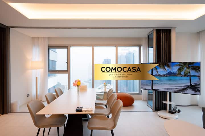 [꼬모까사] #해운대 #해수욕장3분 #쓰리룸 #가족여행 #신축 #인피니티풀 #스파 #럭셔리 - Busan